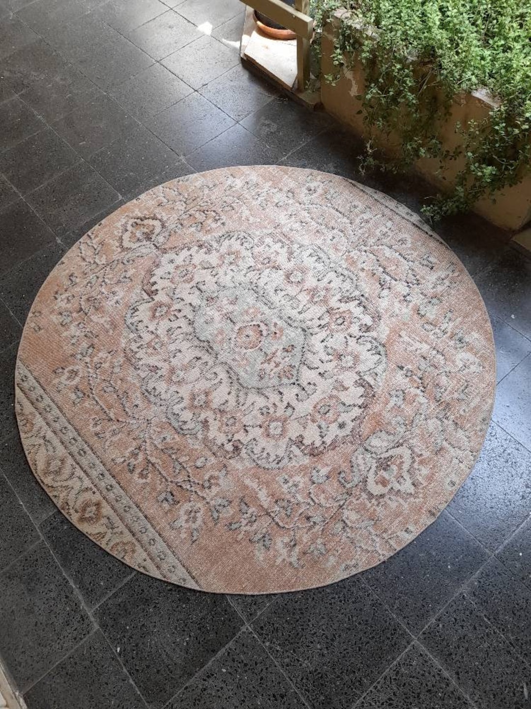 Round Runner Rug,round Rug,5.3x5.3ft Turkish Runner Rug,free SHIPPING ...