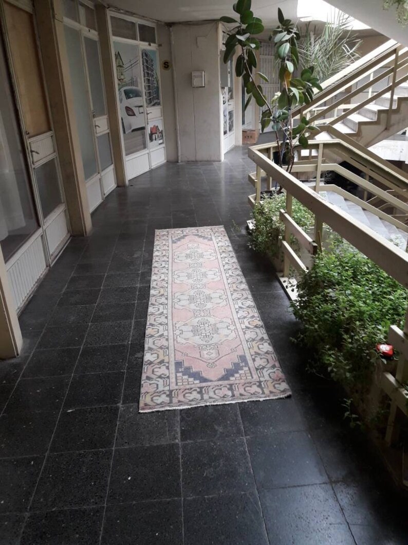 Distressed Runner RugKitchen Runner Rug2.6x10.2 ft Vintage | Etsy