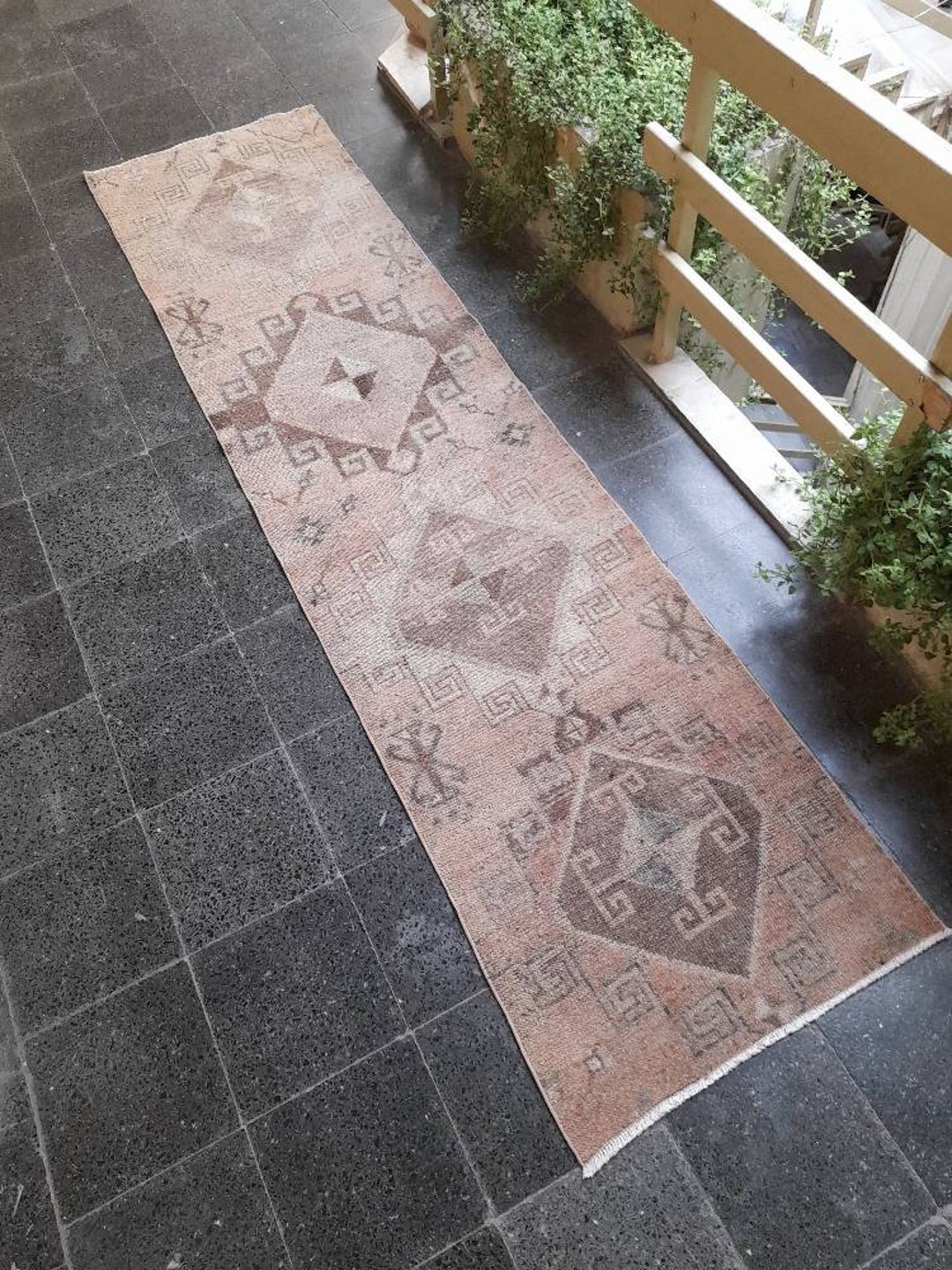Runner Rug,faded Runner Rug, 2.4x9.8 Ft FREE SHIPPING Old Runner Rug ...