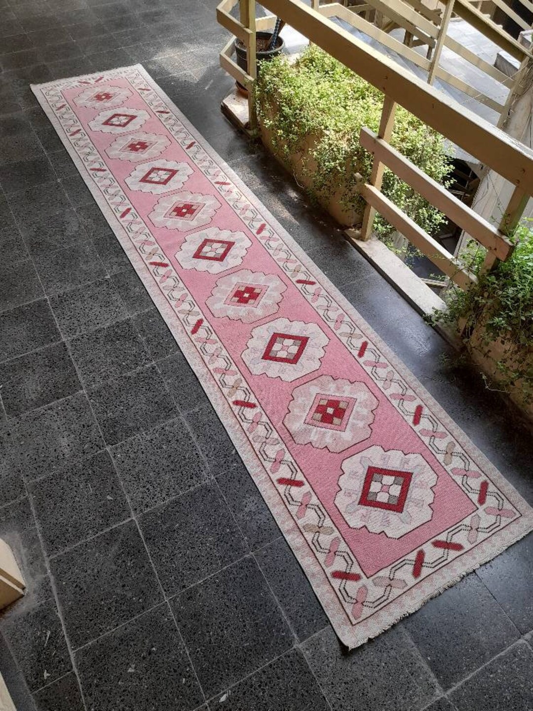 Vintage Turkish Runner Rug,vintage Kitchen Floor Rug, 2.6x13.1ft FREE ...