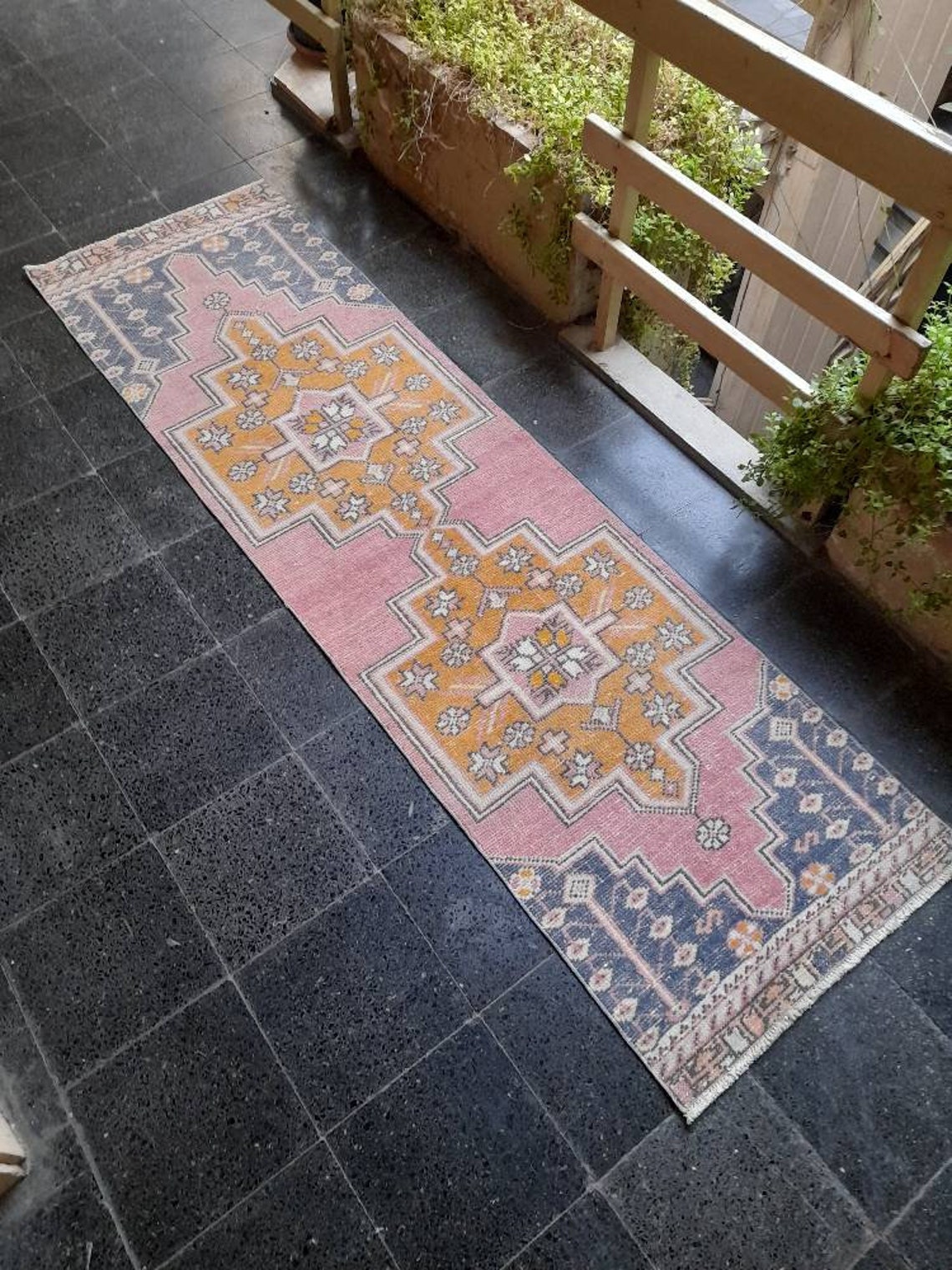 Faded Runner Rugturkish Runner Rug2.4x8.5ft FREE SHIPPING - Etsy