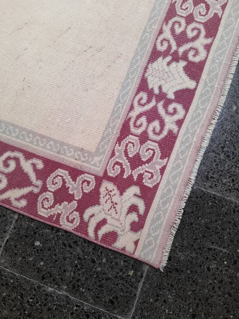 Pink Rugbed Side Rug 2.7x4.6ft Handmade Rug FREE SHIPPING - Etsy