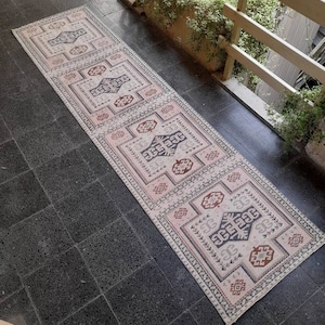 Narrow Runner Rug,handmade Runner Rug,free SHIPPING 2.7x9.4ft Rug ...