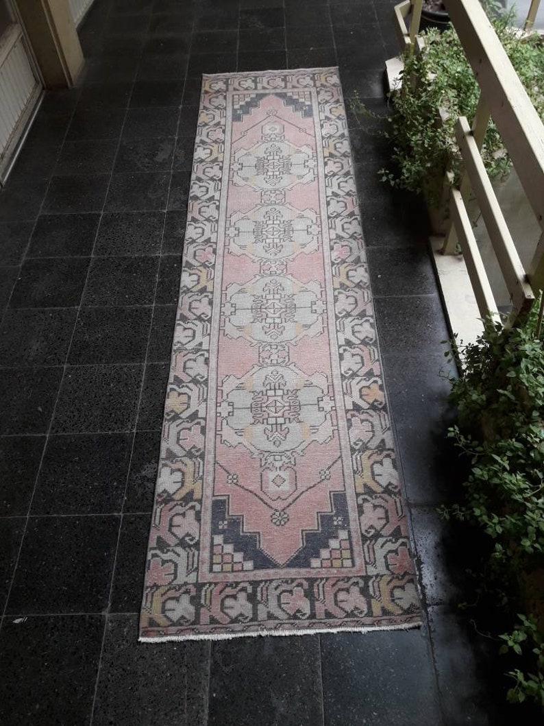 Distressed Runner RugKitchen Runner Rug2.6x10.2 ft Vintage | Etsy