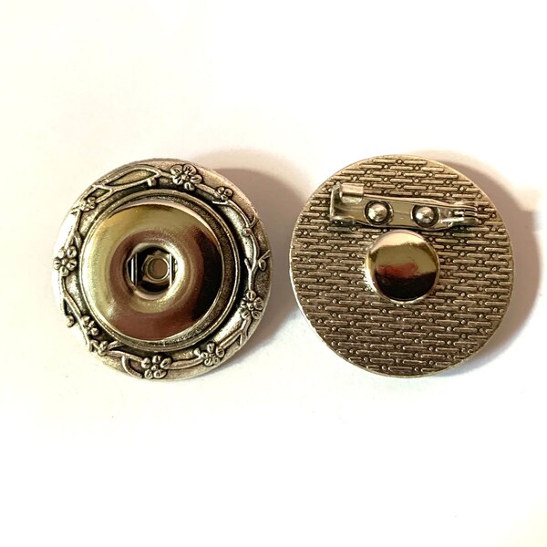 Button Brooch - Etsy