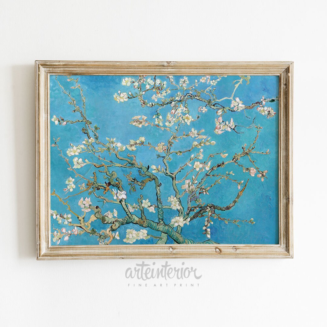 Vincent Van Gogh, Almond Blossom Floral Impressionist Artwork Vintage ...