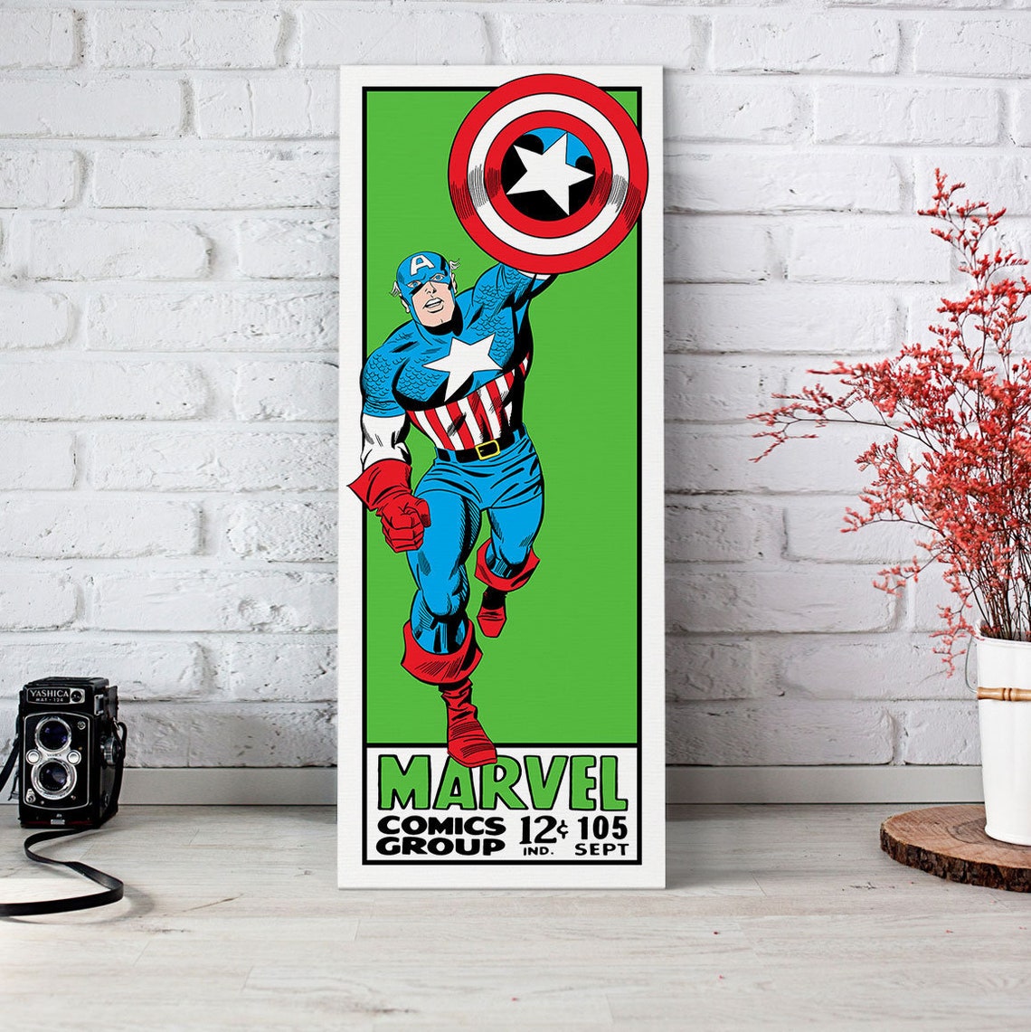 Captain America by Jack Kirby Marvel Corner Box Art The | Etsy