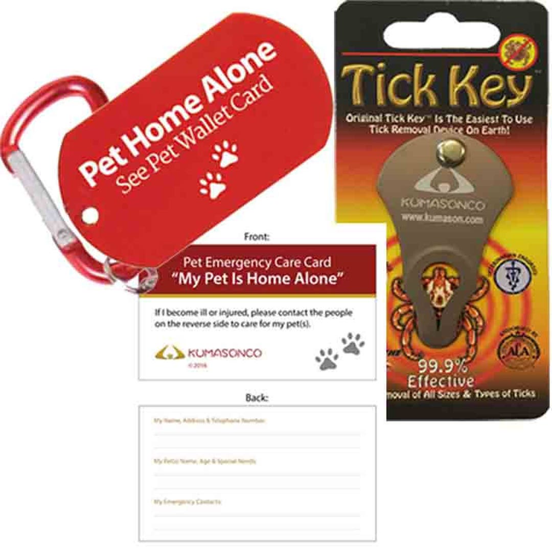 Pet Dog ID Tag and Tick Remover Key With Emergency Wallet Card - Etsy UK