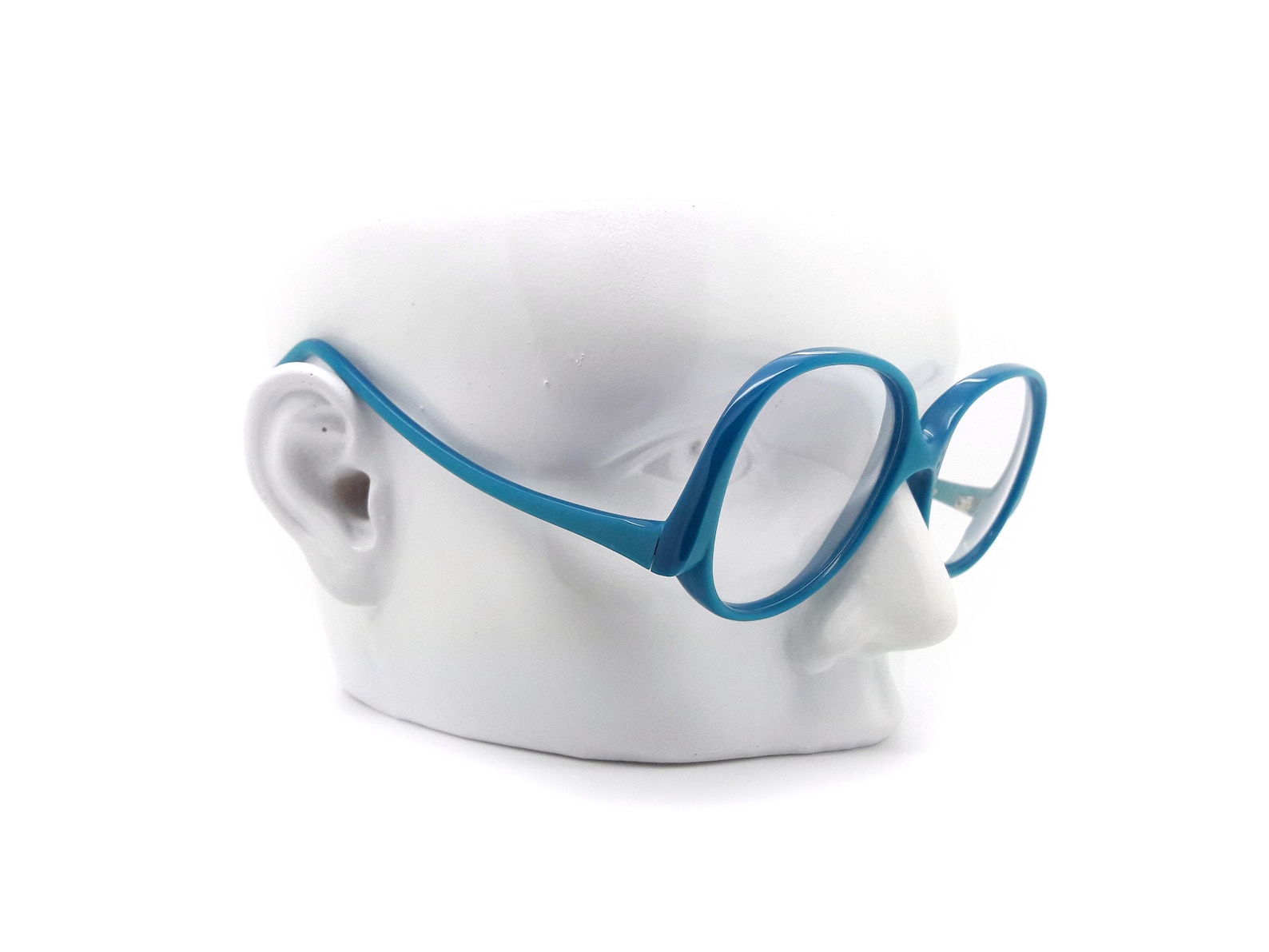 Vintage Blue Glasses Frames, Hadley Trendy C1 // 1980s New Old Stock ...