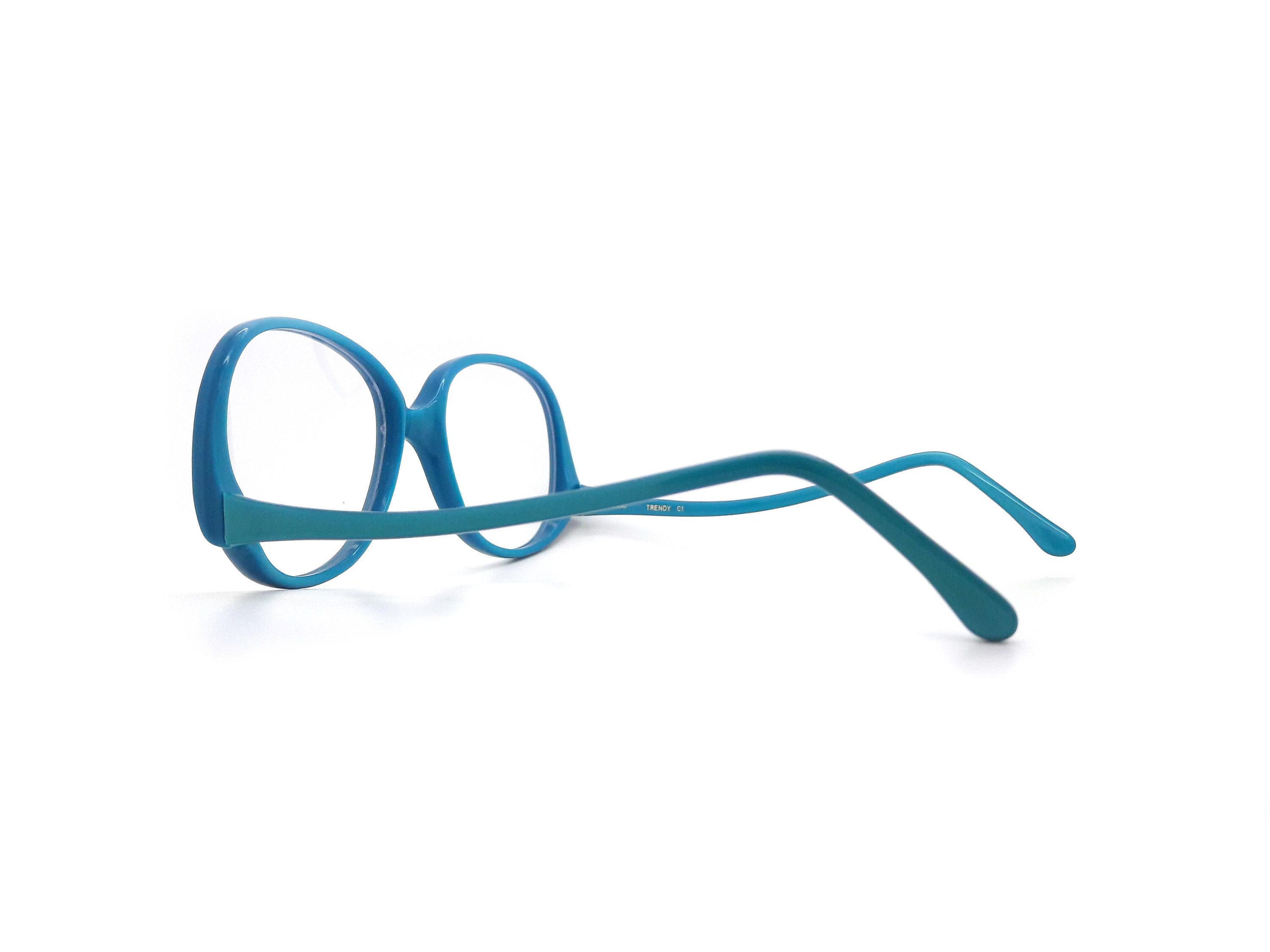 Vintage Blue Glasses Frames, Hadley Trendy C1 // 1980s New Old Stock ...
