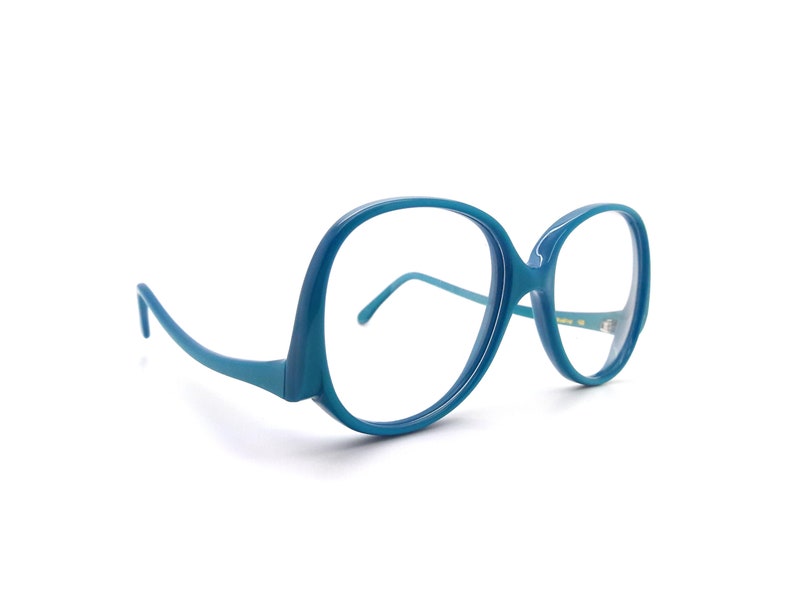 Vintage Blue Glasses Frames, Hadley Trendy C1 // 1980s New Old Stock ...