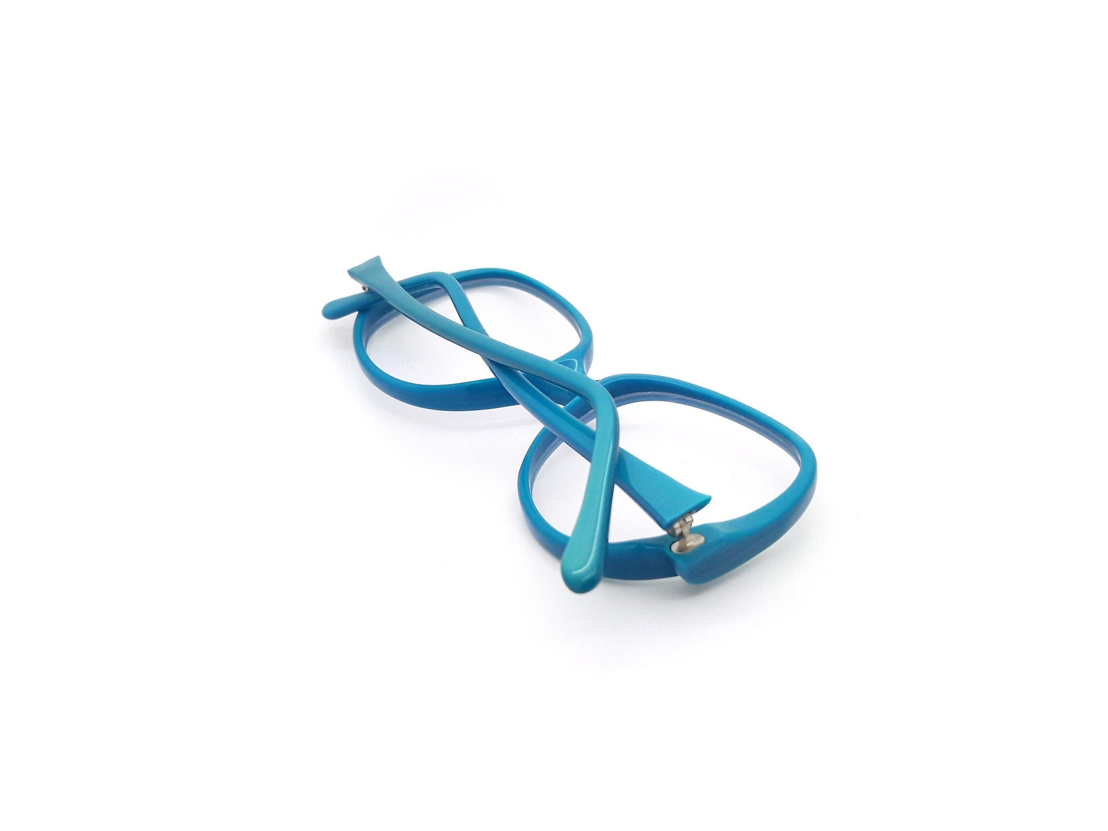 Vintage Blue Glasses Frames, Hadley Trendy C1 // 1980s New Old Stock ...