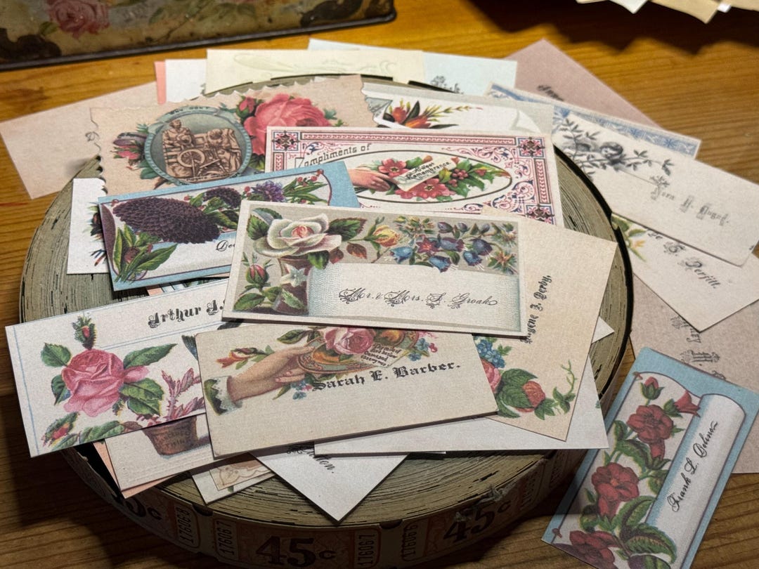 Vintage Journal Ephemera | Junk Journal | Digital | Download | Calling ...
