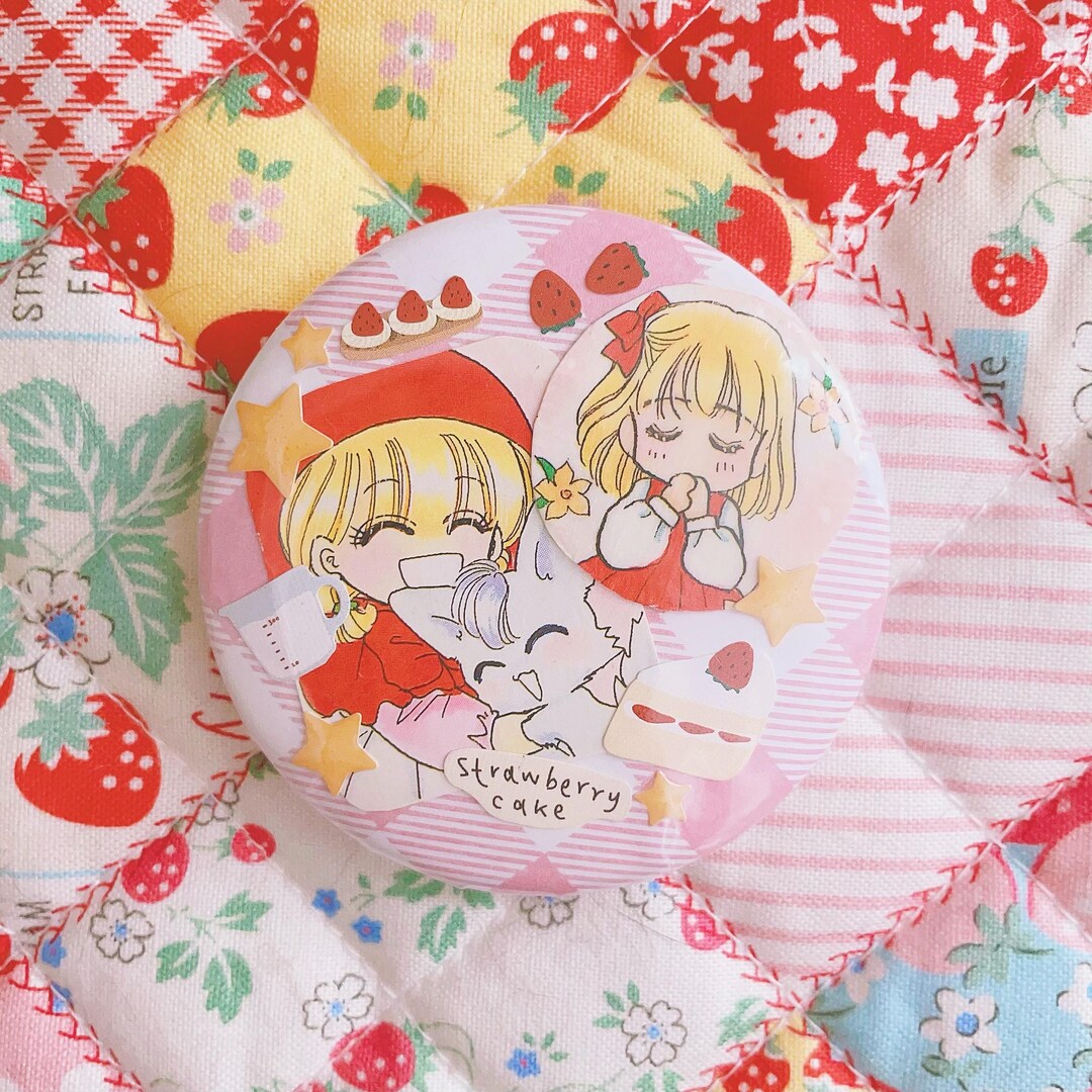 Akazukin Chacha Strawberry Heisei Retro Shoujo Collage Pin - Etsy