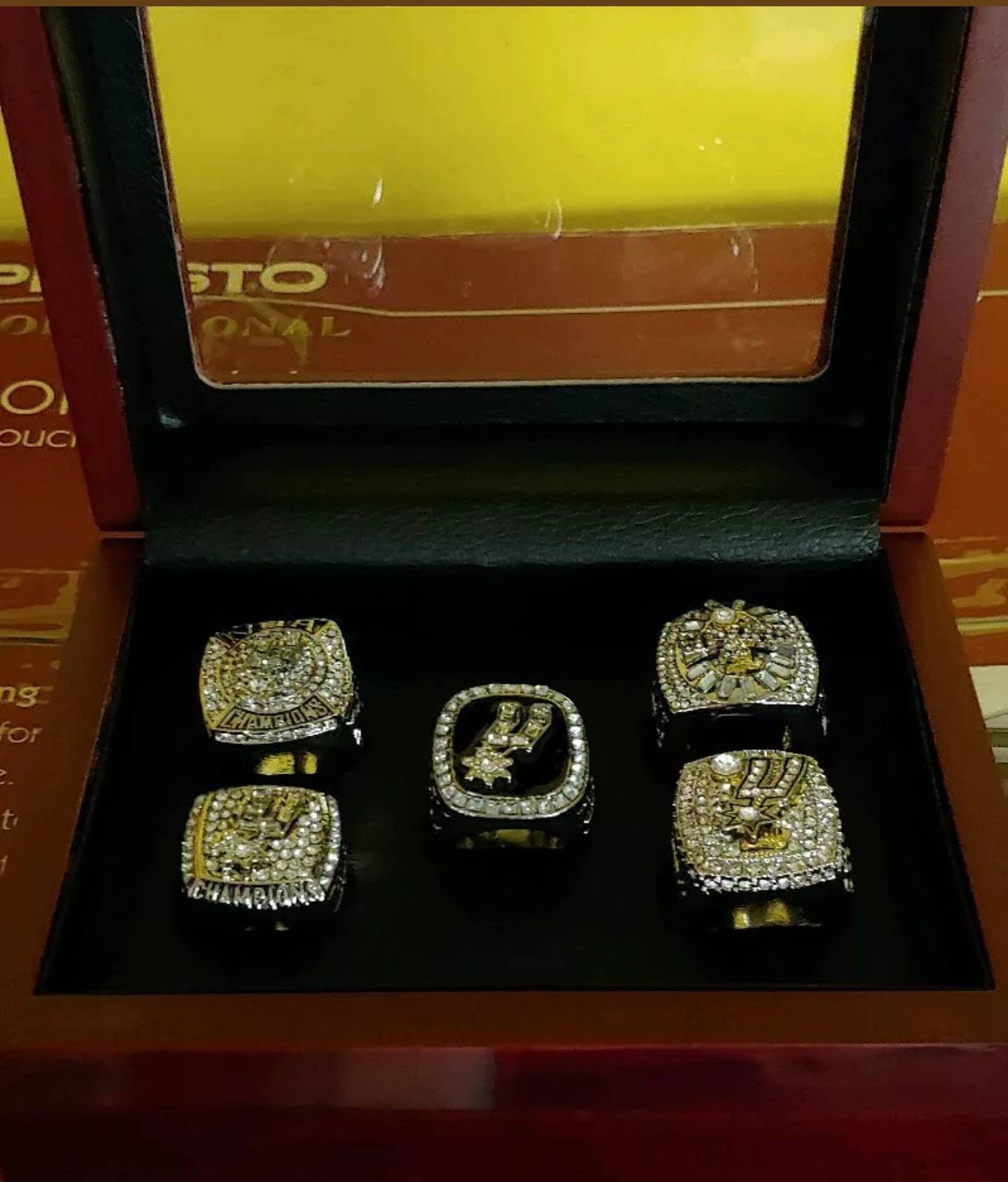 Tim Duncan San Antonio Spurs Championship 5 Ring Set With | Etsy