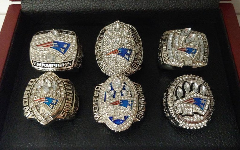 Tom Brady New England Patriots 6 Ring Super Bowl Set With | Etsy