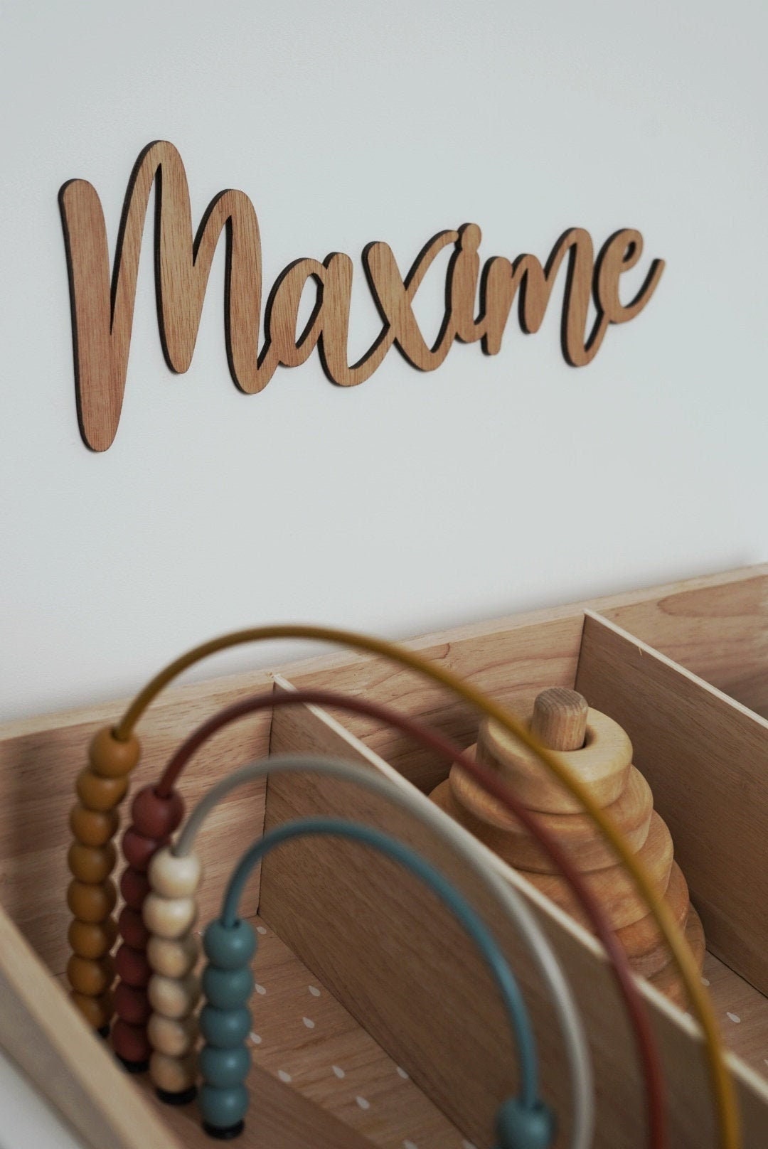 Wooden First Name. Wooden Baby and Child Room Decoration. Personalized ...