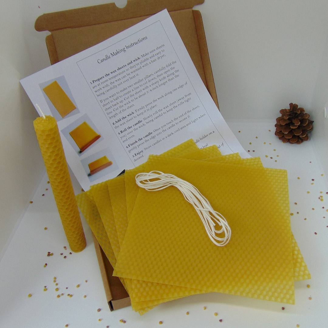 Candle Making Kit Kids Activity, Candle DYI Kit Beeswax, Natural ...