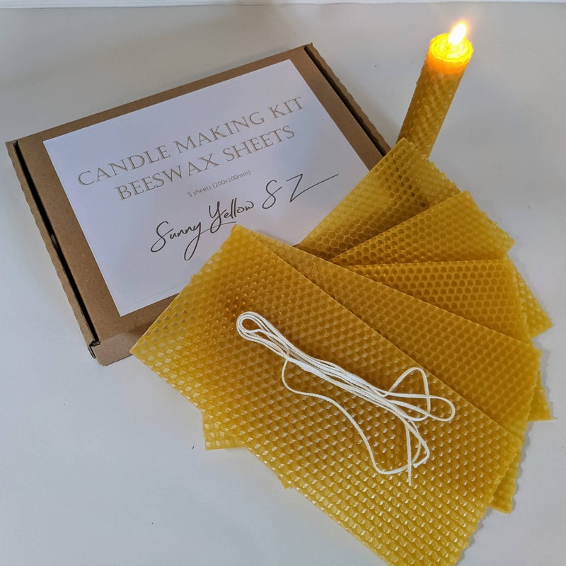 Beeswax Candles - Etsy