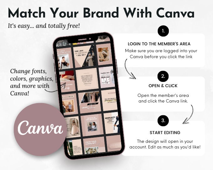 Boutique Social Media Content Bundle 180 Niche Posts, Ready-to-brand ...