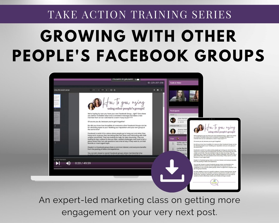 Facebook Group Growth Masterclass: Brand & Business (digital Download ...
