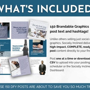 Accounting Social Media Content Bundle: 150 Ready-to-brand Posts - Etsy