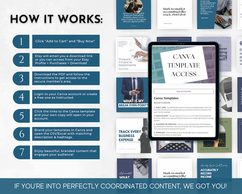 Accounting Social Media Content Bundle: 150 Ready-to-brand Posts - Etsy
