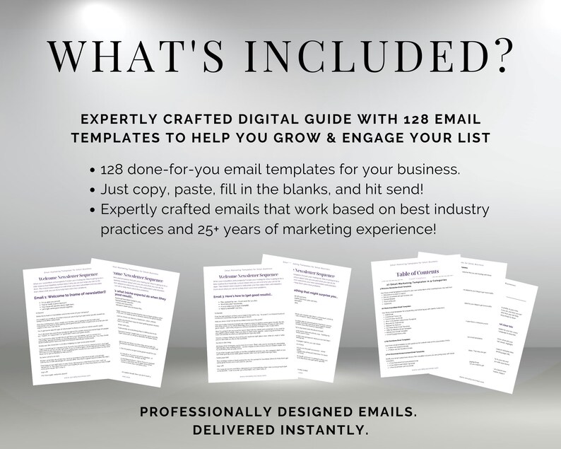128 Done-for-you Emails for Small Business Owners Grow Your - Etsy