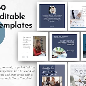 Accounting Social Media Content Bundle: 150 Ready-to-brand Posts - Etsy
