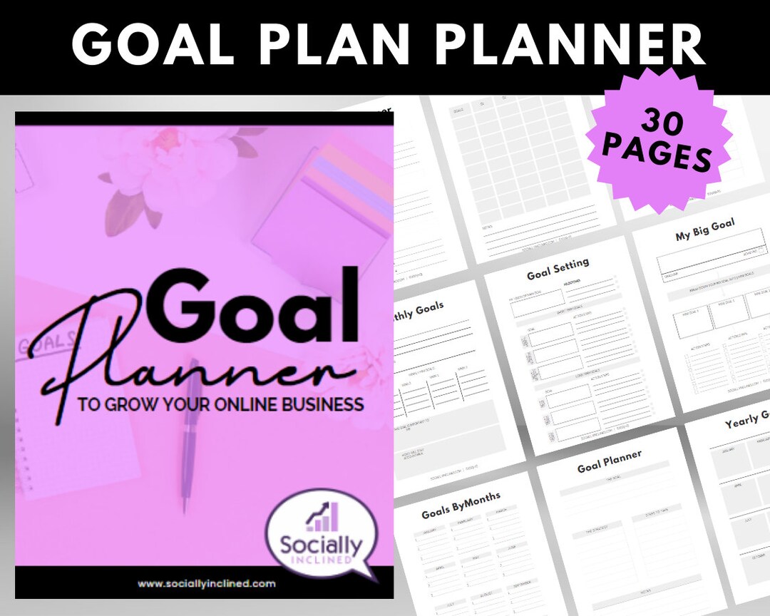 Small Business Goal Planner: 7-step Action Plan (30 Pages) - Etsy