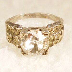 Art Deco Engagement Ring, Art Deco Paste Ring, 17-stone Ring, Antique ...