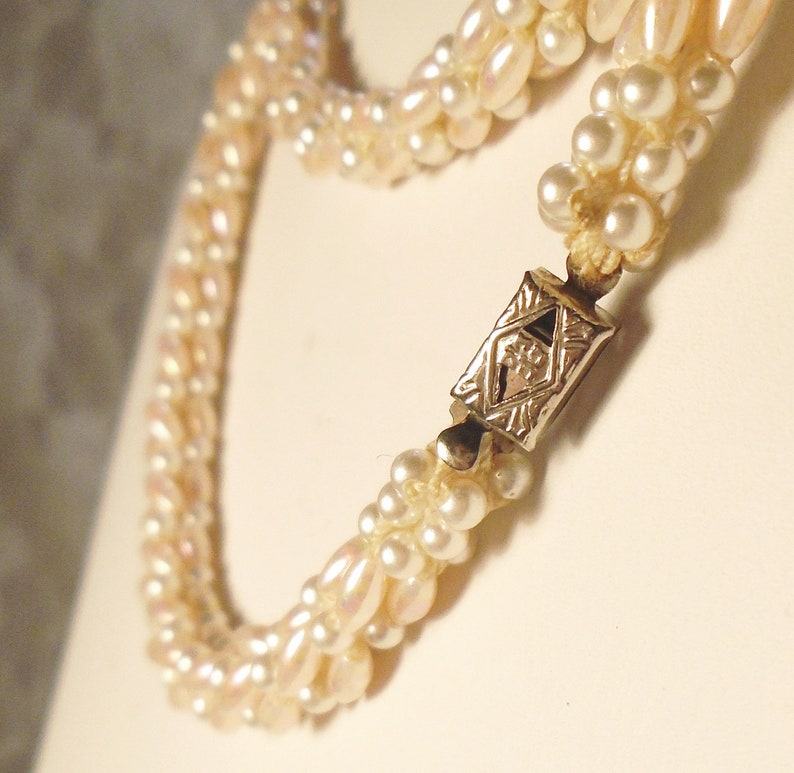 Pink Pearl Rope Hand Strung Pearl Necklace Vintage Pink - Etsy
