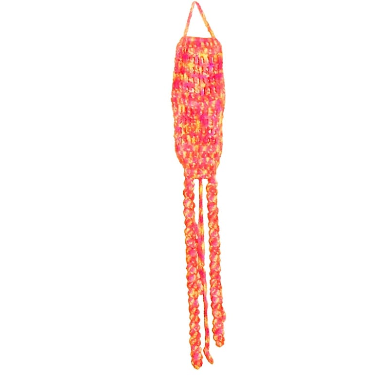 Summer Windsock Handmade Crochet Windsock Pink Orange - Etsy
