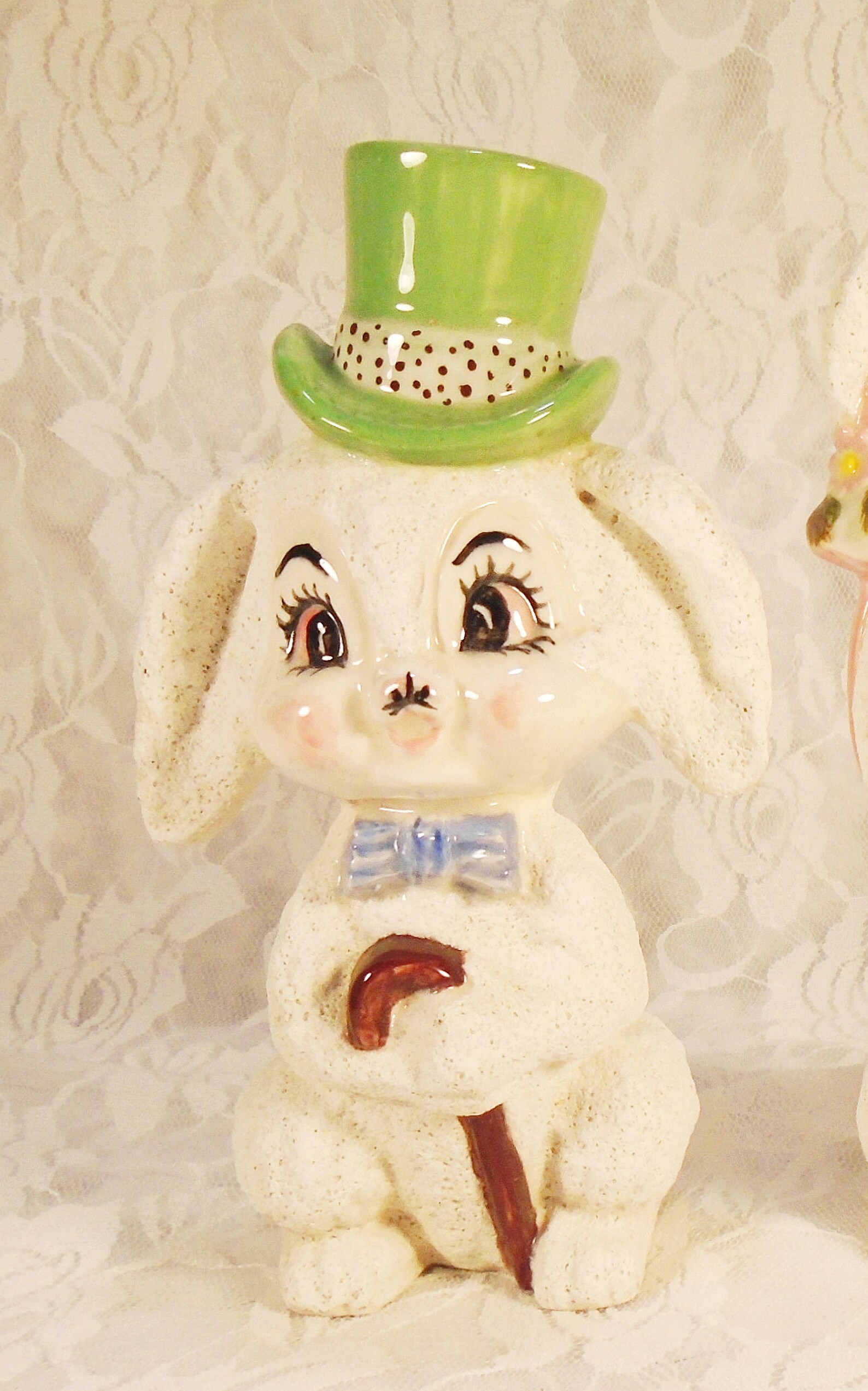 Mr. and Mrs. Bunny Ceramic Easter Bunny Pair Ceramic Rabbit | Etsy