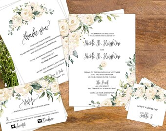 Cream white wedding | Etsy