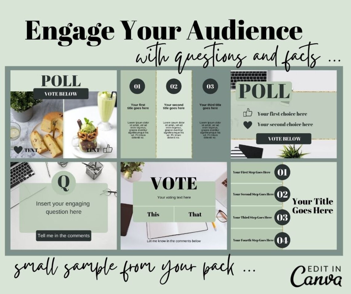 Facebook Engagement Posts Canva Template for Coaches, Course Creators ...