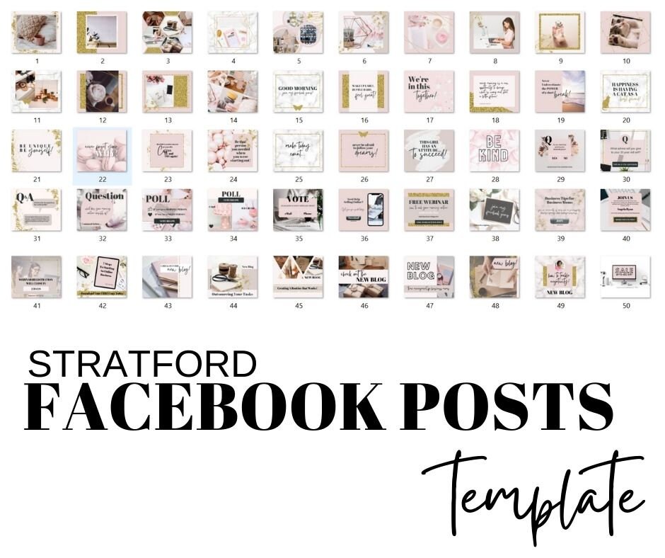 Facebook Engagement Posts Canva Template for Coaches Course | Etsy