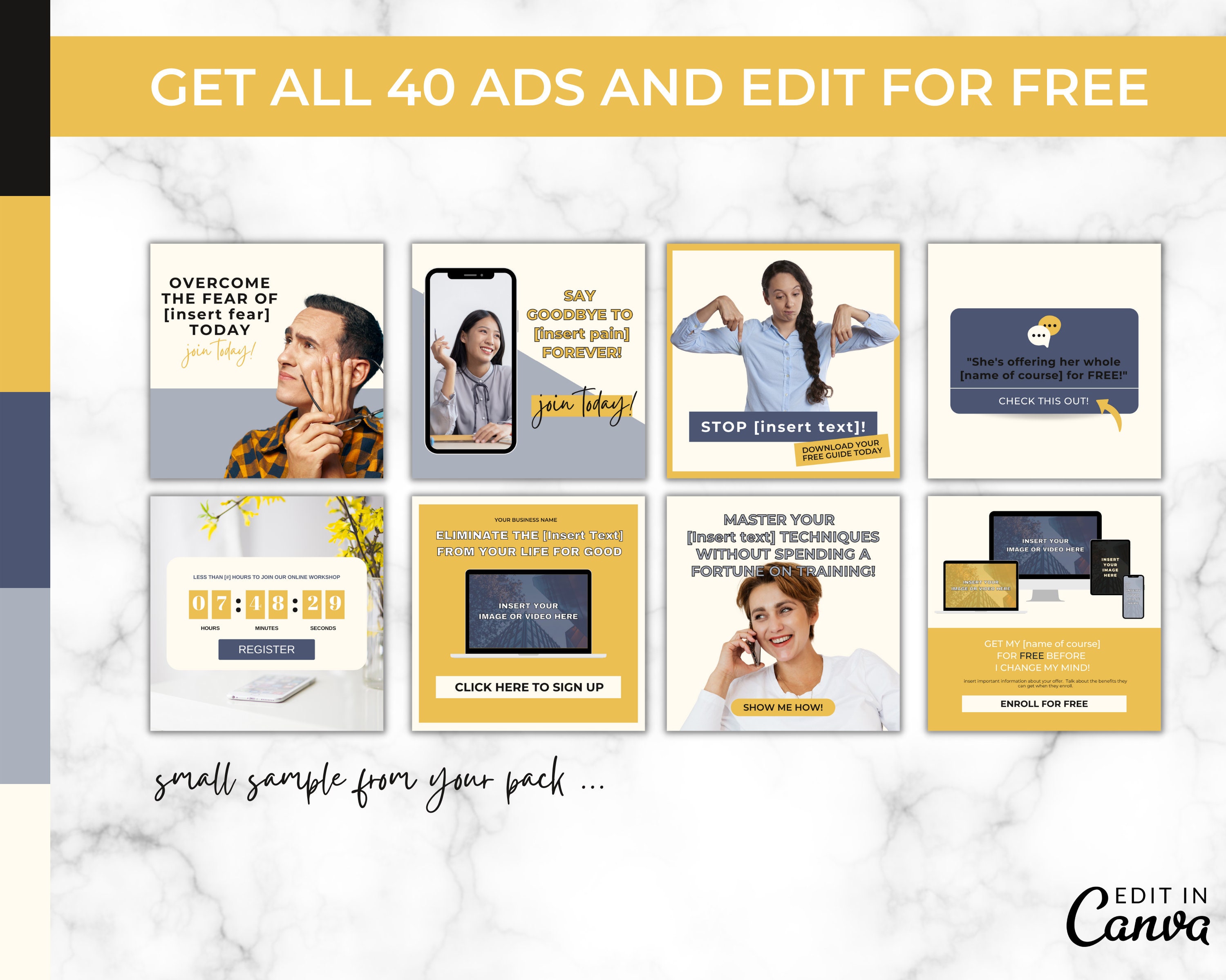 FACEBOOK ADS TEMPLATE Canva Template for Facebook and - Etsy