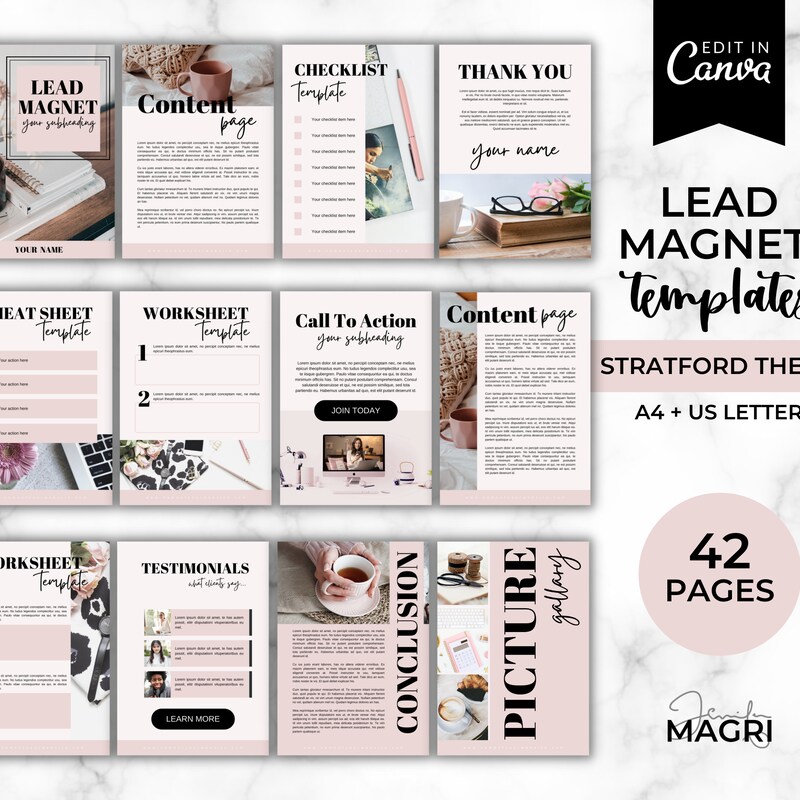 Lead Magnet Template - Etsy