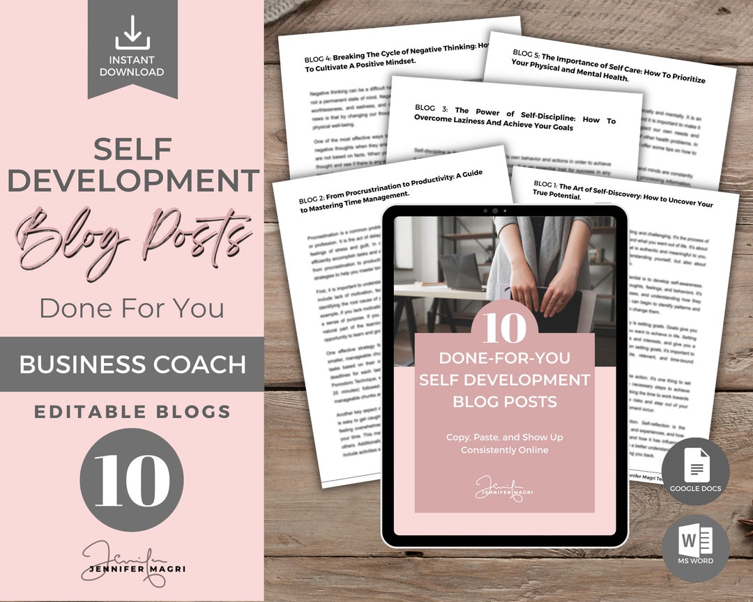 Self Development Blogs | Done for You Self-development Blogs | PLR ...