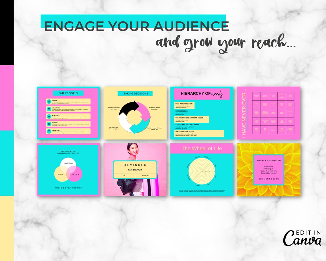 COACHING FACEBOOK POST Templates Canva Templates for Coaches - Etsy UK