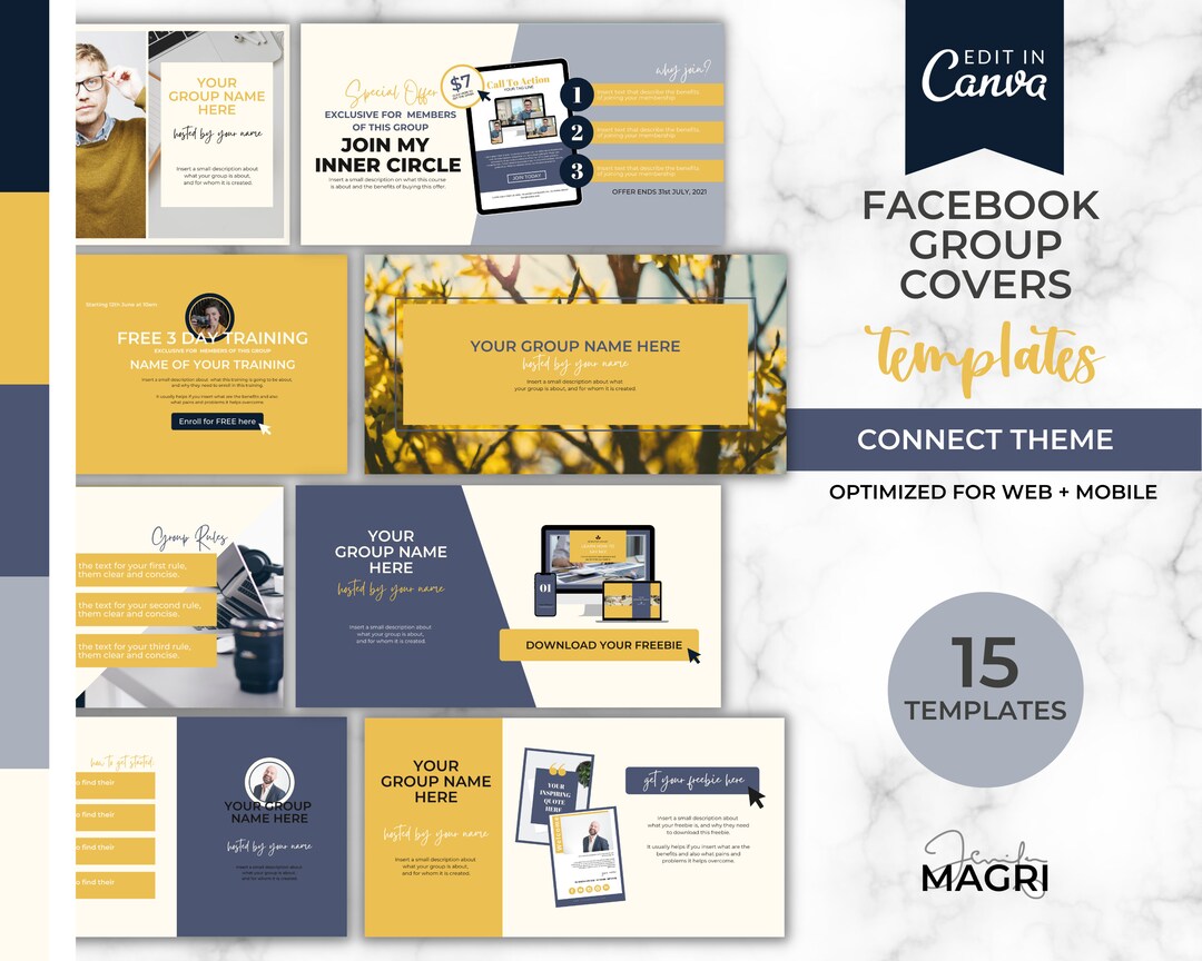 FACEBOOK GROUP TEMPLATE, Facebook Group Cover, Facebook Group Banner ...