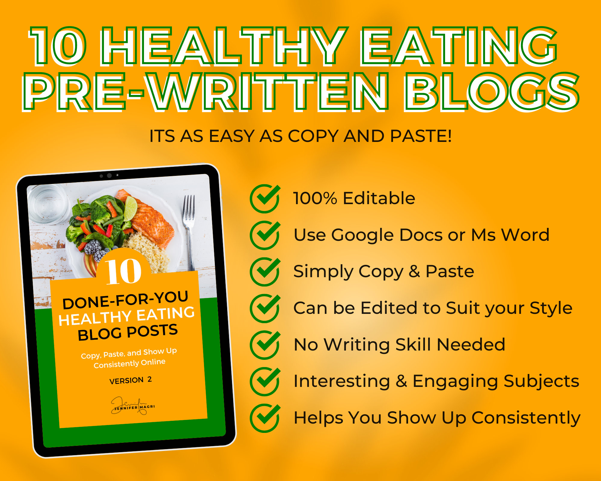 Healthy Eating Blog Posts | Done for You Healthy Eating Blogs | PLR ...