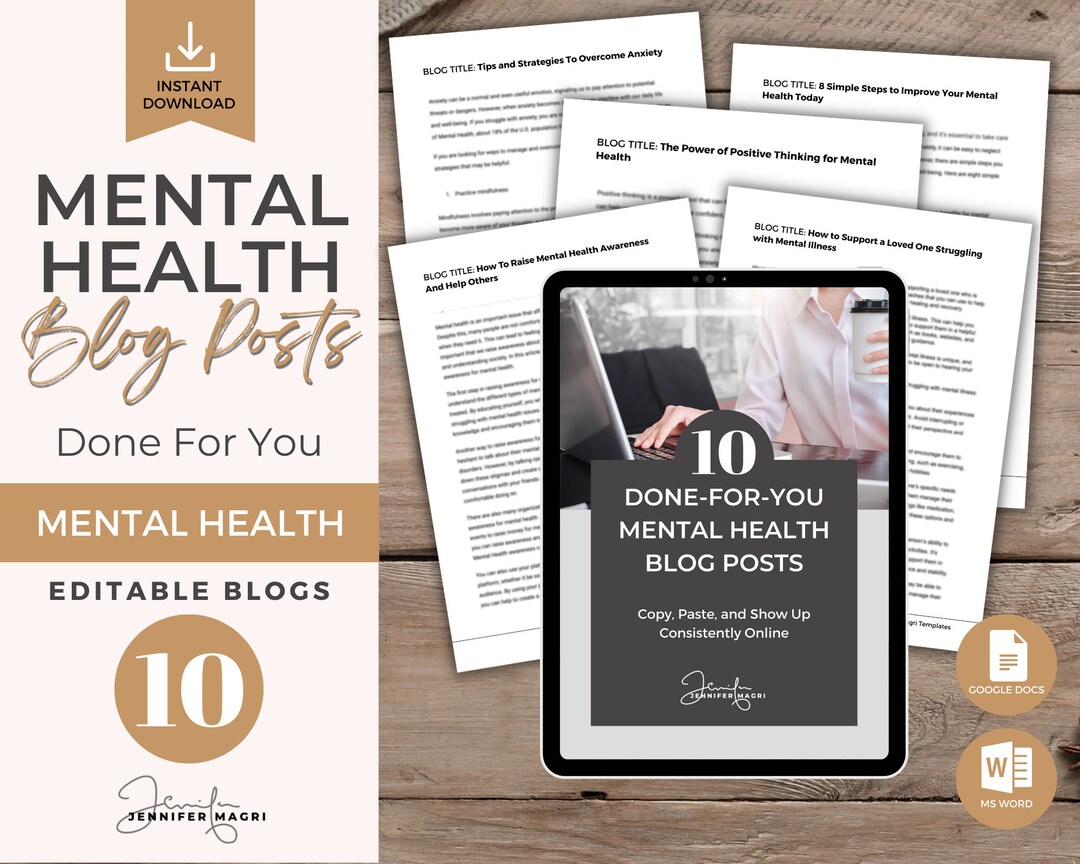 Mental Health Blogs | Done for You Mental Health Blogs | PLR Blogs ...