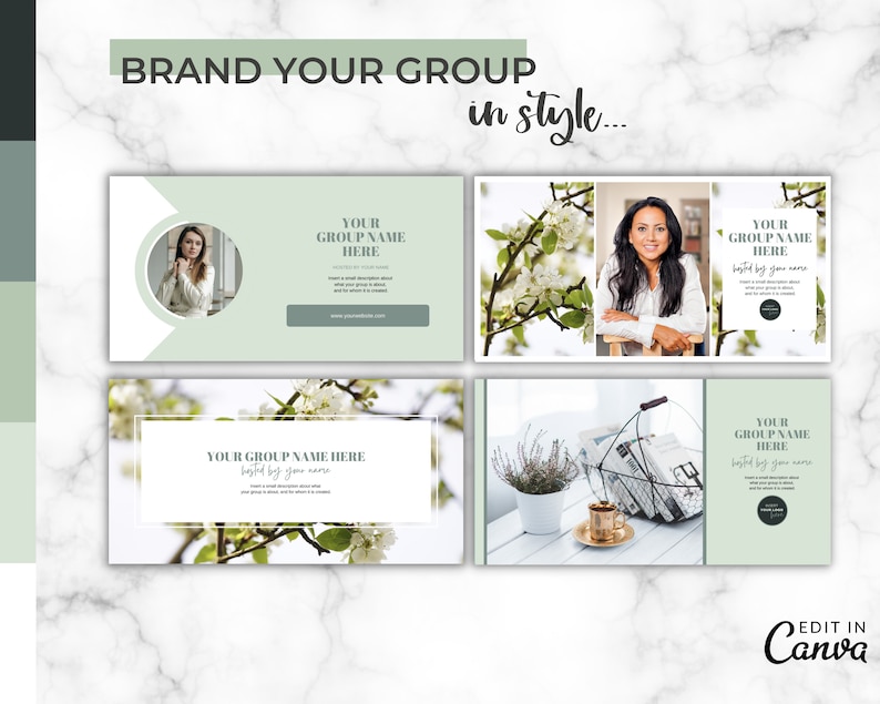 FACEBOOK GROUP TEMPLATE, Facebook Group Cover, Facebook Group Banner ...