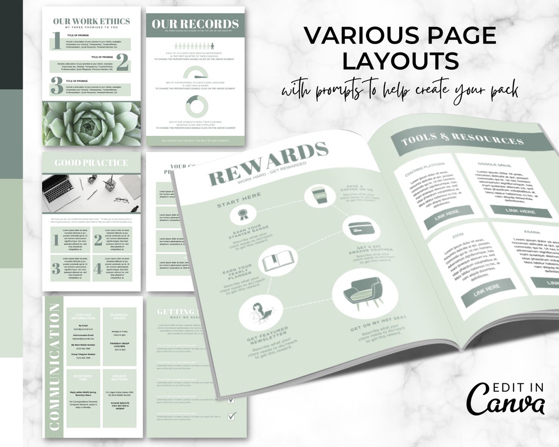 CLIENT WELCOME PACK for Coaches, Client Welcome Packet, New Client ...