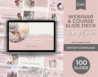 Presentation Slide Deck Canva Slides Webinar Templates Online Course ...