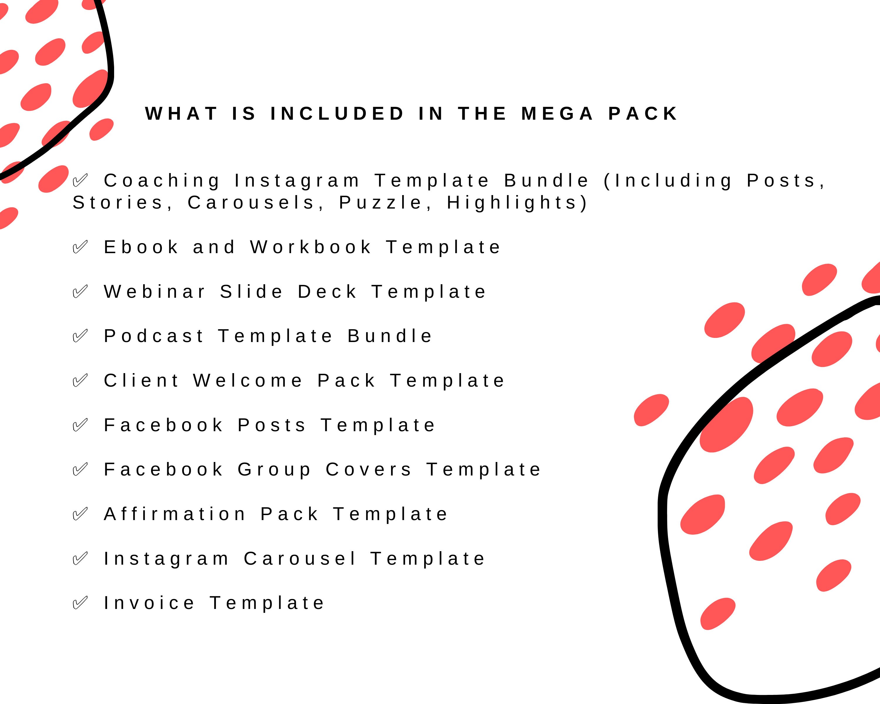 COACHING CONTENT TEMPLATE Mega Bundle - Lead Magnet, Facebook Bundle ...