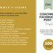 COACHING FACEBOOK POST Templates Canva Templates for Coaches - Etsy