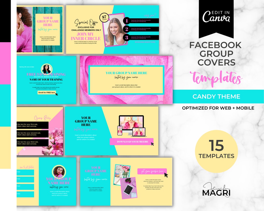 FACEBOOK GROUP TEMPLATE, Facebook Group Cover, Facebook Group Banner ...